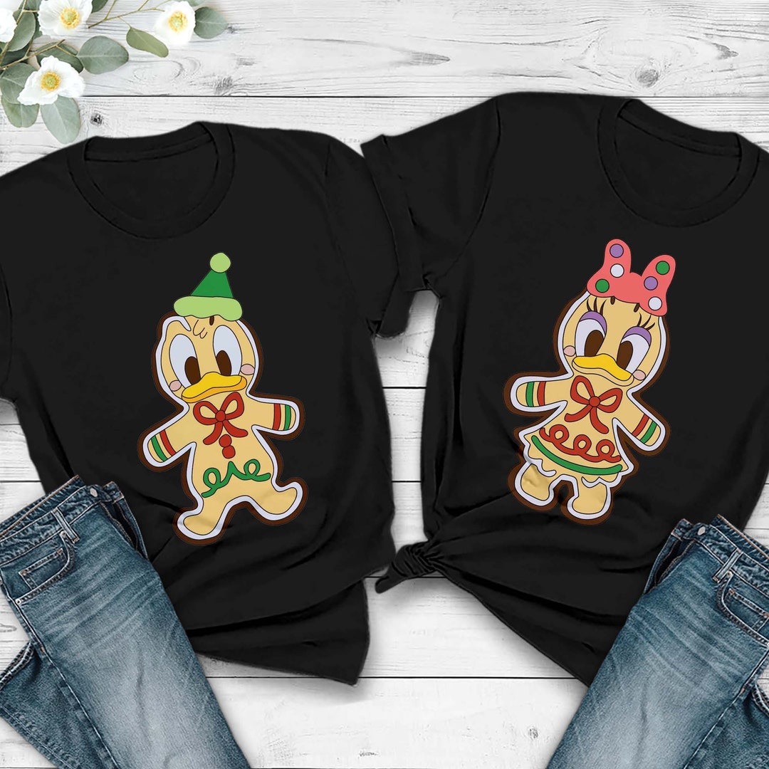 Disney Mcdonald and Daisy Gingerbread Couple Matching Shirt - Etsy