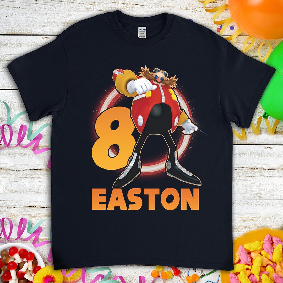 Sonic the Hedgehog Dr Eggman Birthday T-shirt Custom - Etsy UK
