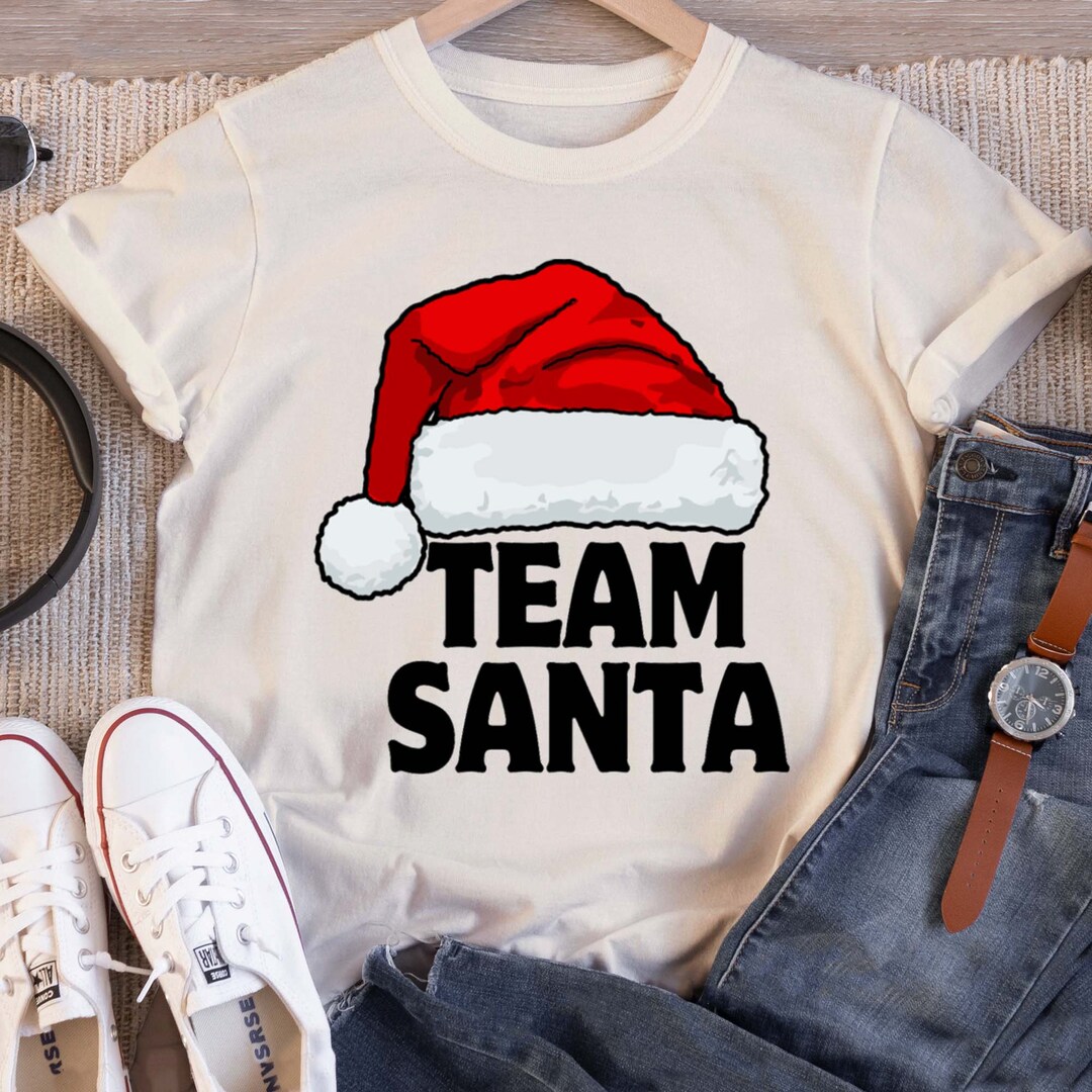 Team Santa Shirts, Team Santa Christmas Family Shirts, 2023 Santa Group ...