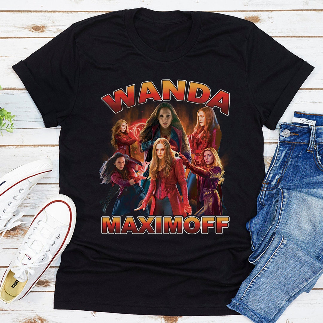 Wanda Maximoff Shirt, Wanda and Vision Tshirt, the Scarlet Witch T ...