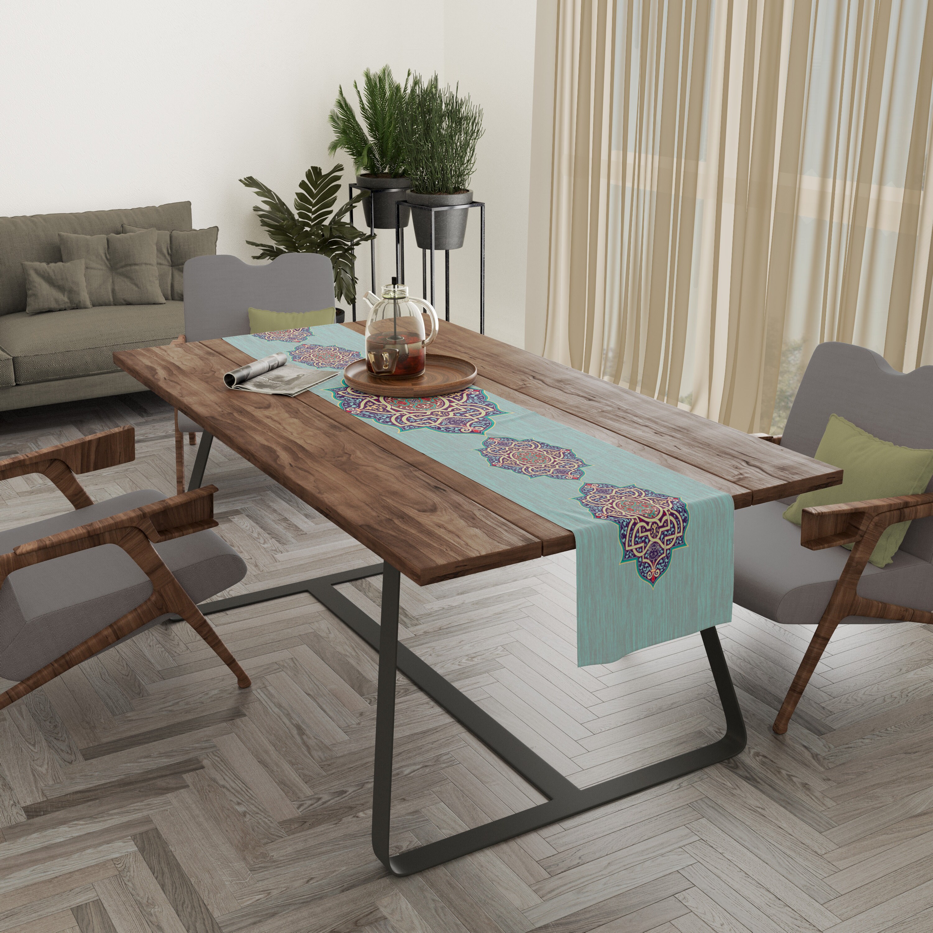 Traditional Persian Table Runners | Stylish Table Runner | Table Cloth ...