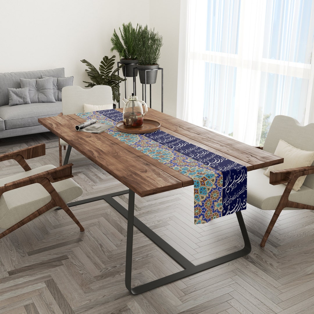 Persian Tile Design Table Runner | Traditional Table Runner | Persian ...