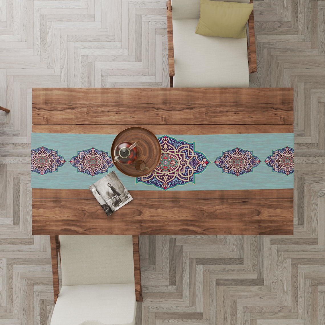 Traditional Persian Table Runners | Stylish Table Runner | Table Cloth ...