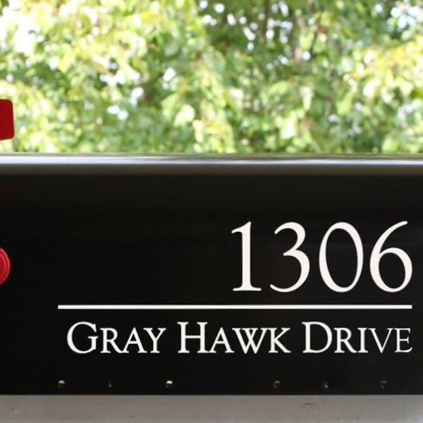 Mailbox Name and Number - Etsy