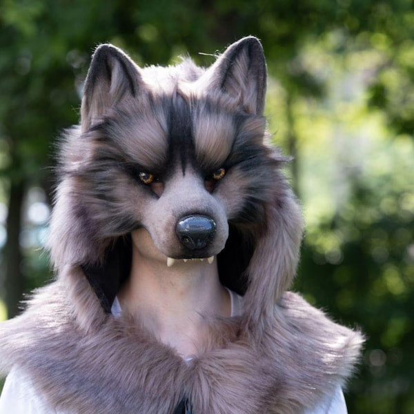 Realistic Wolf Mask - Etsy