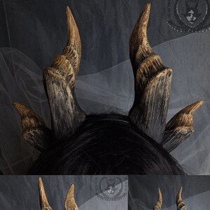 Realistic Demon Druid Unique Horns on the Headband - Etsy