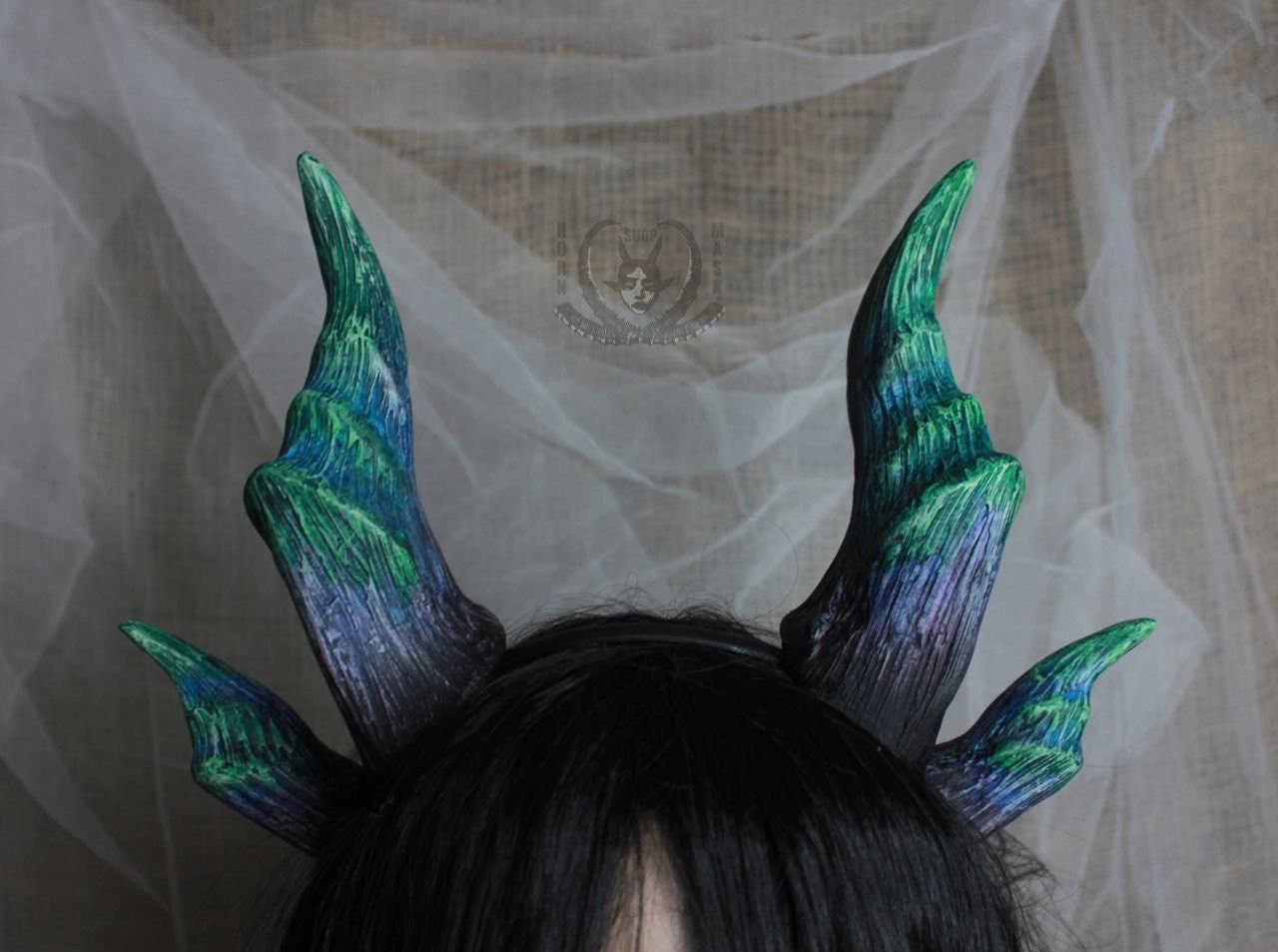 Realistic Demon Druid Unique Horns on the Headband - Etsy