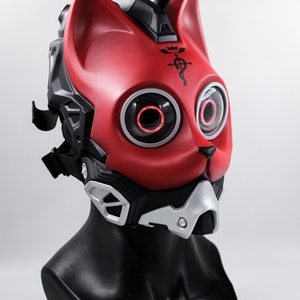 Cyber Cat Mask, Cosplay Helmet, Cosplay Mask - Etsy