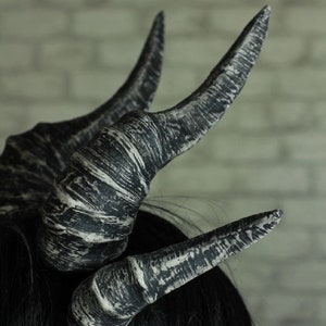 Realistic Double Dragon Demon Horns on the Headband - Etsy