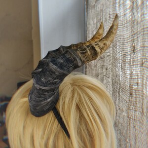 Realistic Demon Druid Horns on the Headband - Etsy