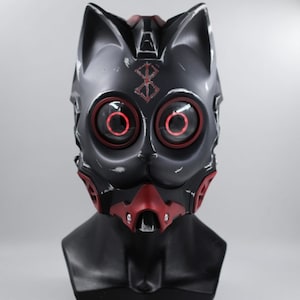 Cyber Cat Mask, Cosplay Helmet, Cosplay Mask - Etsy