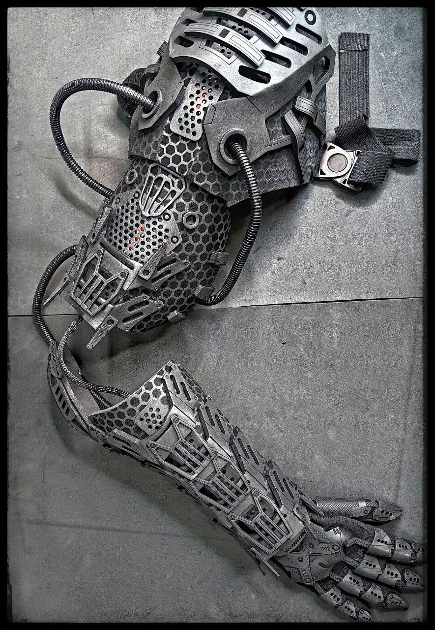 Cyberpunk Arms for Cosplay, Yellow LED, Cosplay Costume, Cosplay for ...