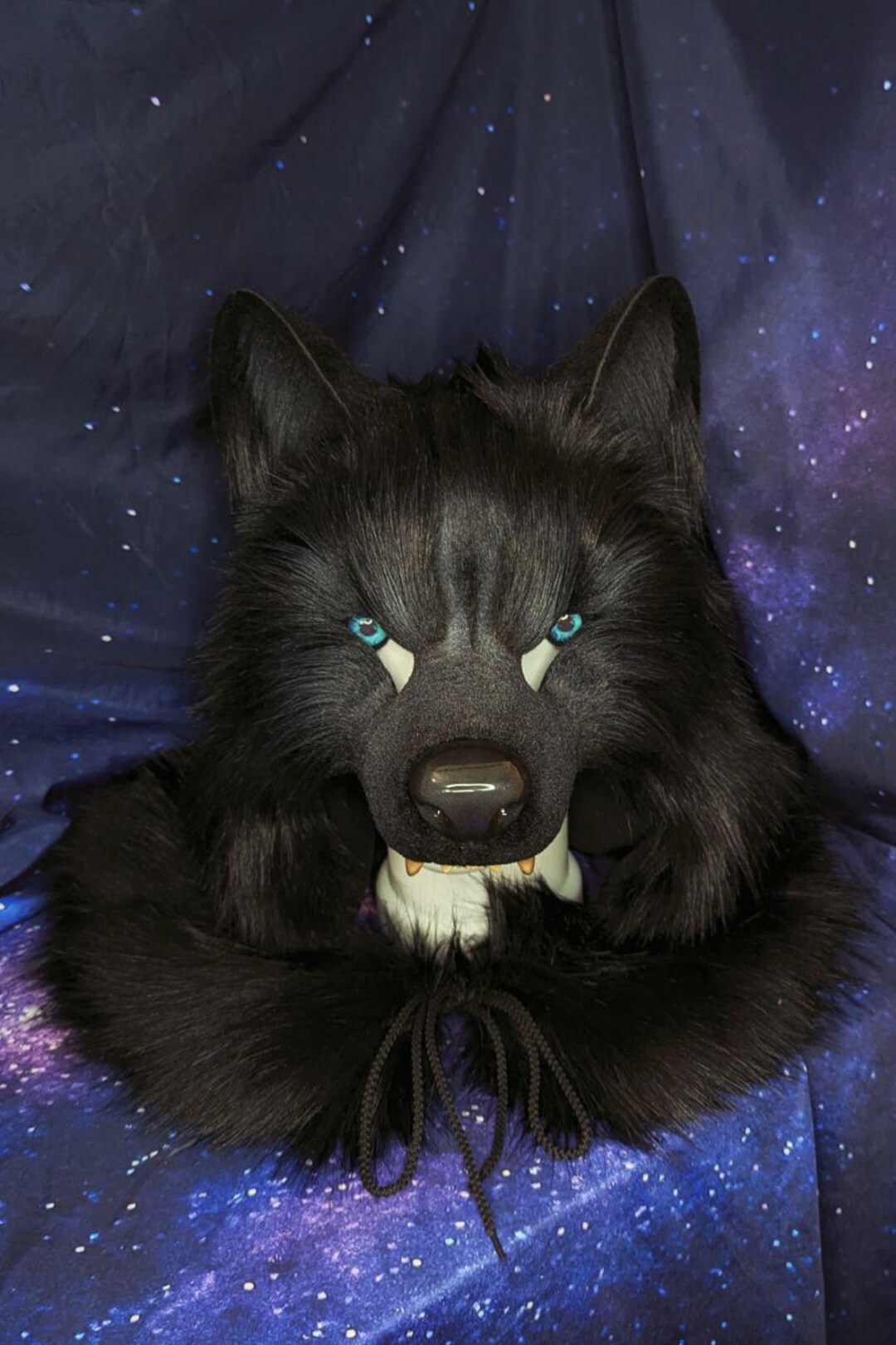 Black Wolf Masks, Black Wolf Heads, Black Wolf Capes in a Realistic ...