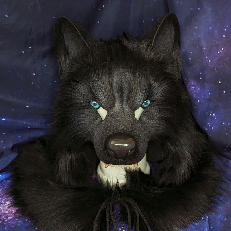 Wolf Face Mask - Etsy