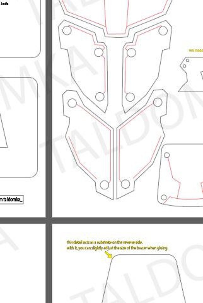 Superhero Gauntlet Template for Your Cosplay - Etsy