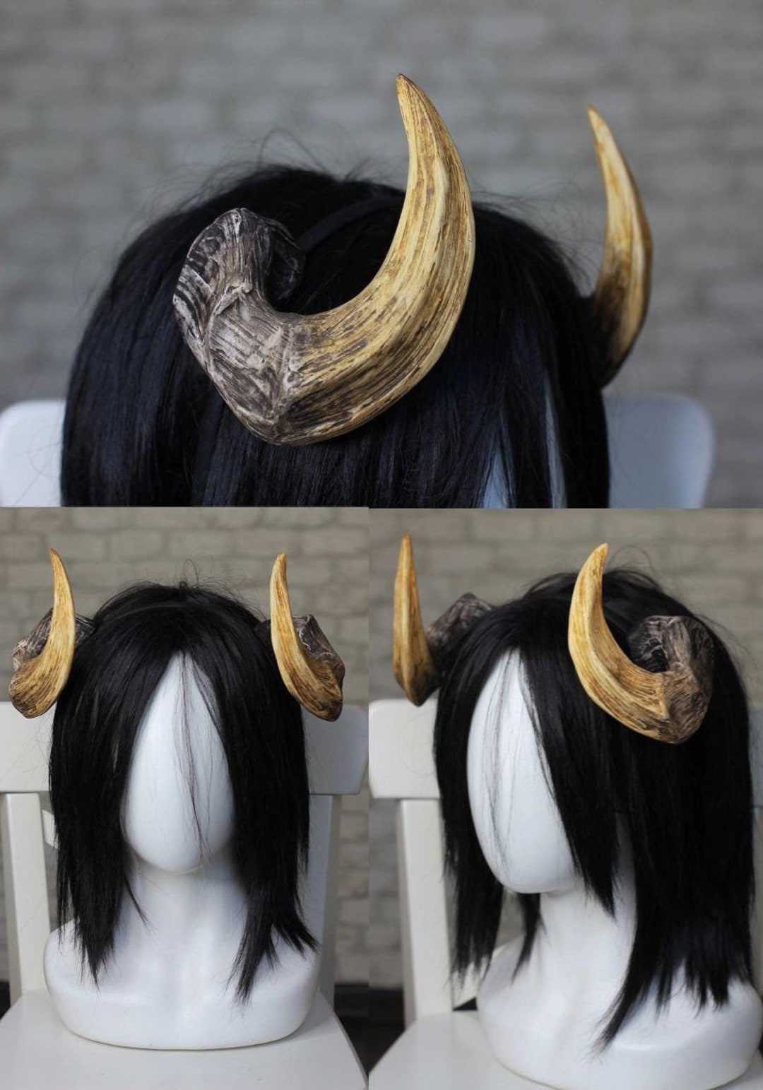 Realistic Demon Druid Succubus Horns on the Headband - Etsy Canada