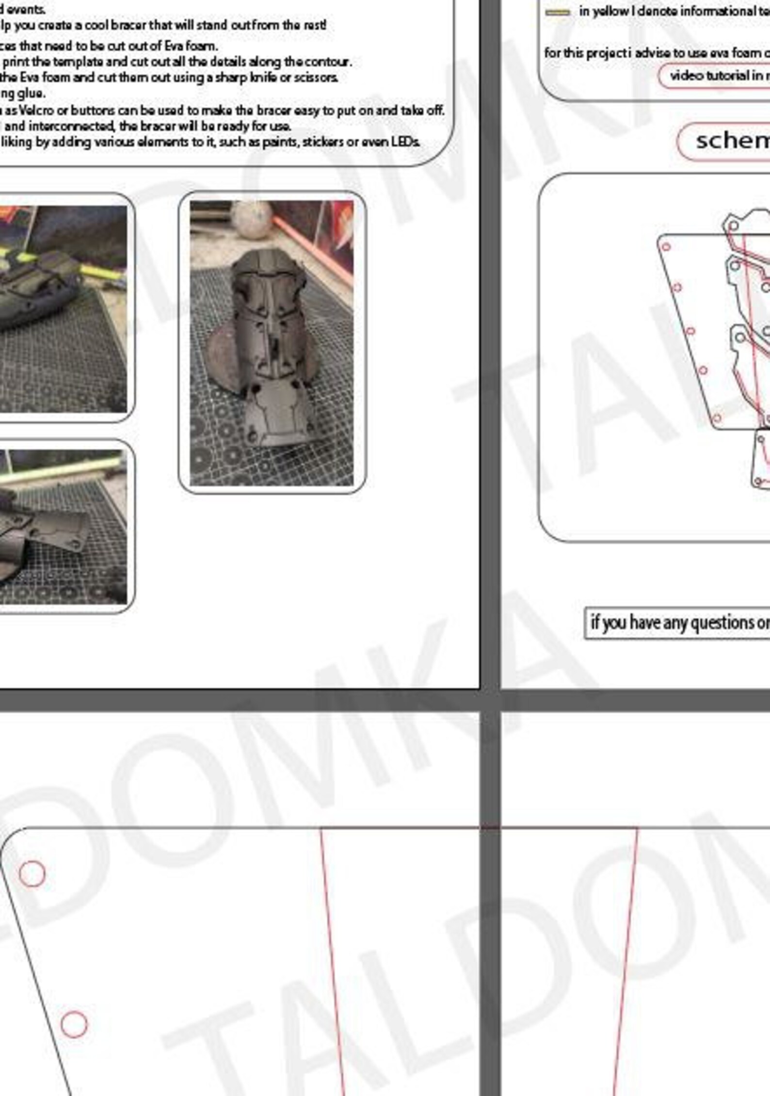 Superhero Gauntlet Template for Your Cosplay - Etsy