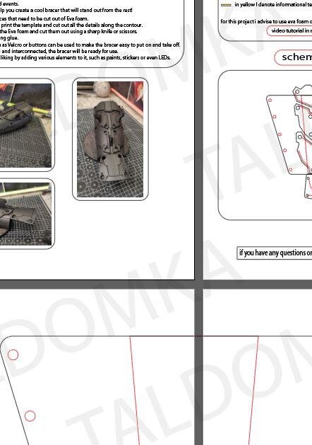 Superhero Gauntlet Template for Your Cosplay - Etsy