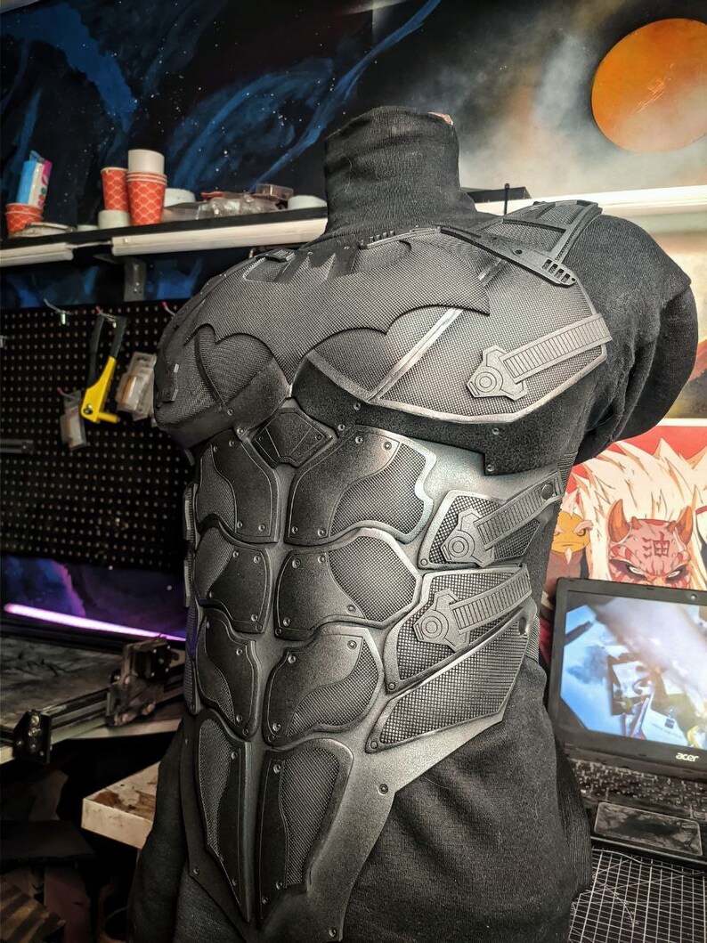 Bat Superhero of Arkham Asylum Chest Armor Arkham Design. - Etsy