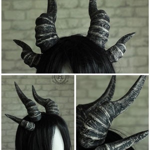 Realistic Double Dragon Demon Horns on the Headband - Etsy