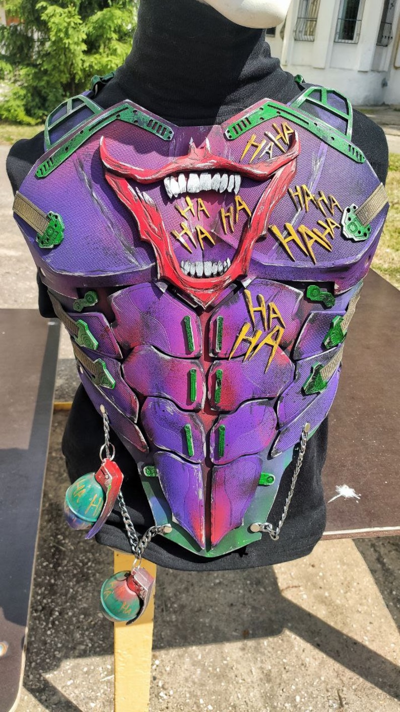 Custom Painting Super Hero Bat Chest Armor , Arkham Design. - Etsy