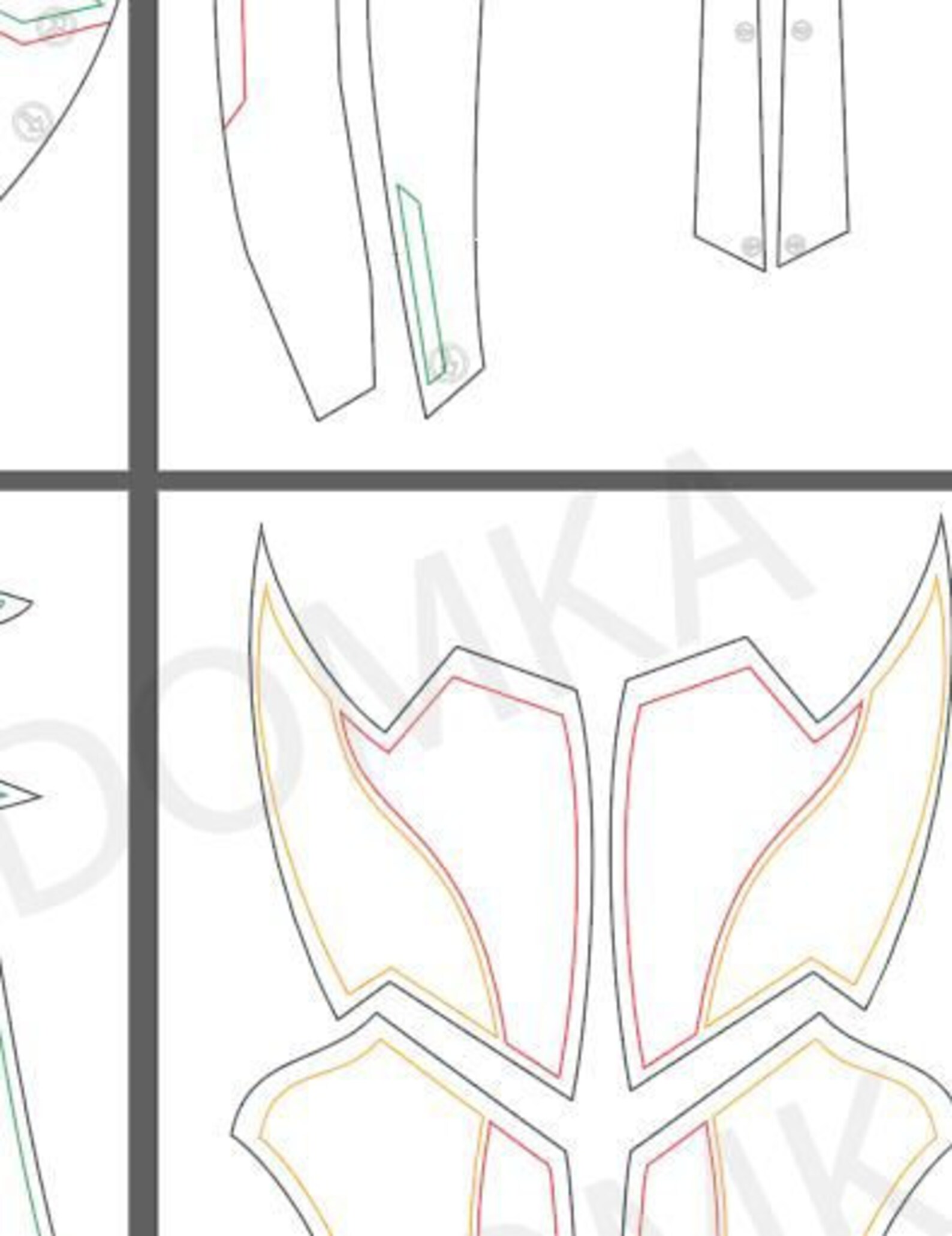 Robin Chest Template for Your Cosplay - Etsy