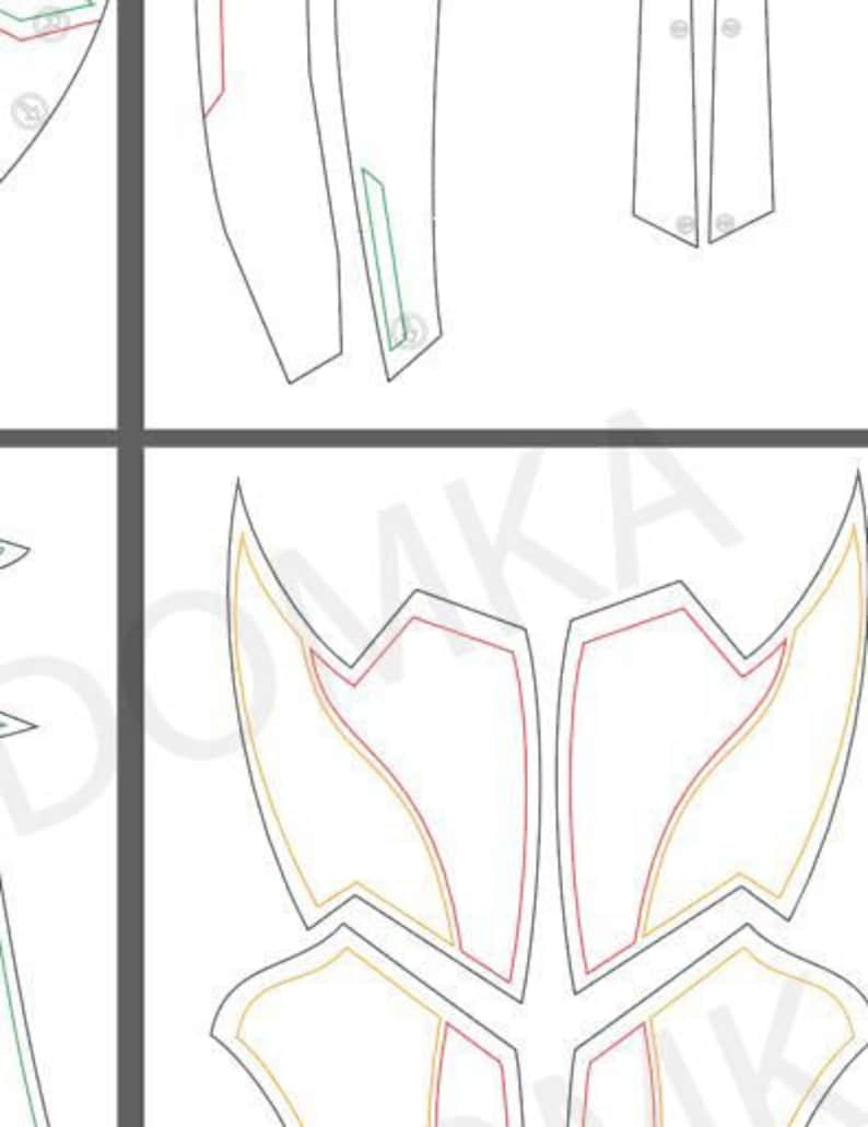 Robin Chest Template for Your Cosplay - Etsy
