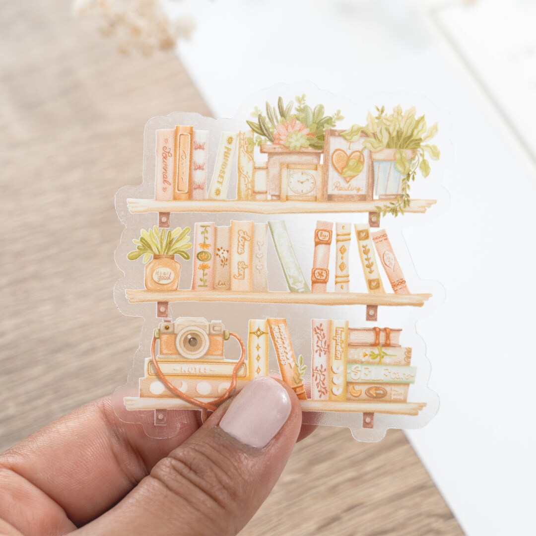Clear Waterproof Sticker Inspiration Shelf. Reusable and Replaceable ...