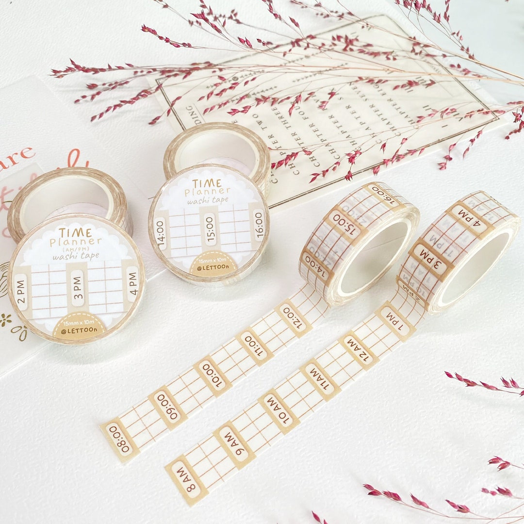 Washi Tape Time Planner Stationery, Journal Washi Decoration, Planner ...