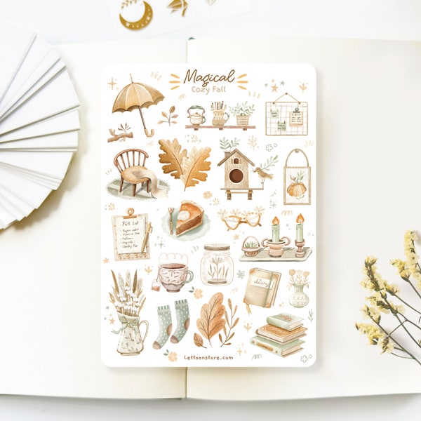 Autumn Stickers - Etsy