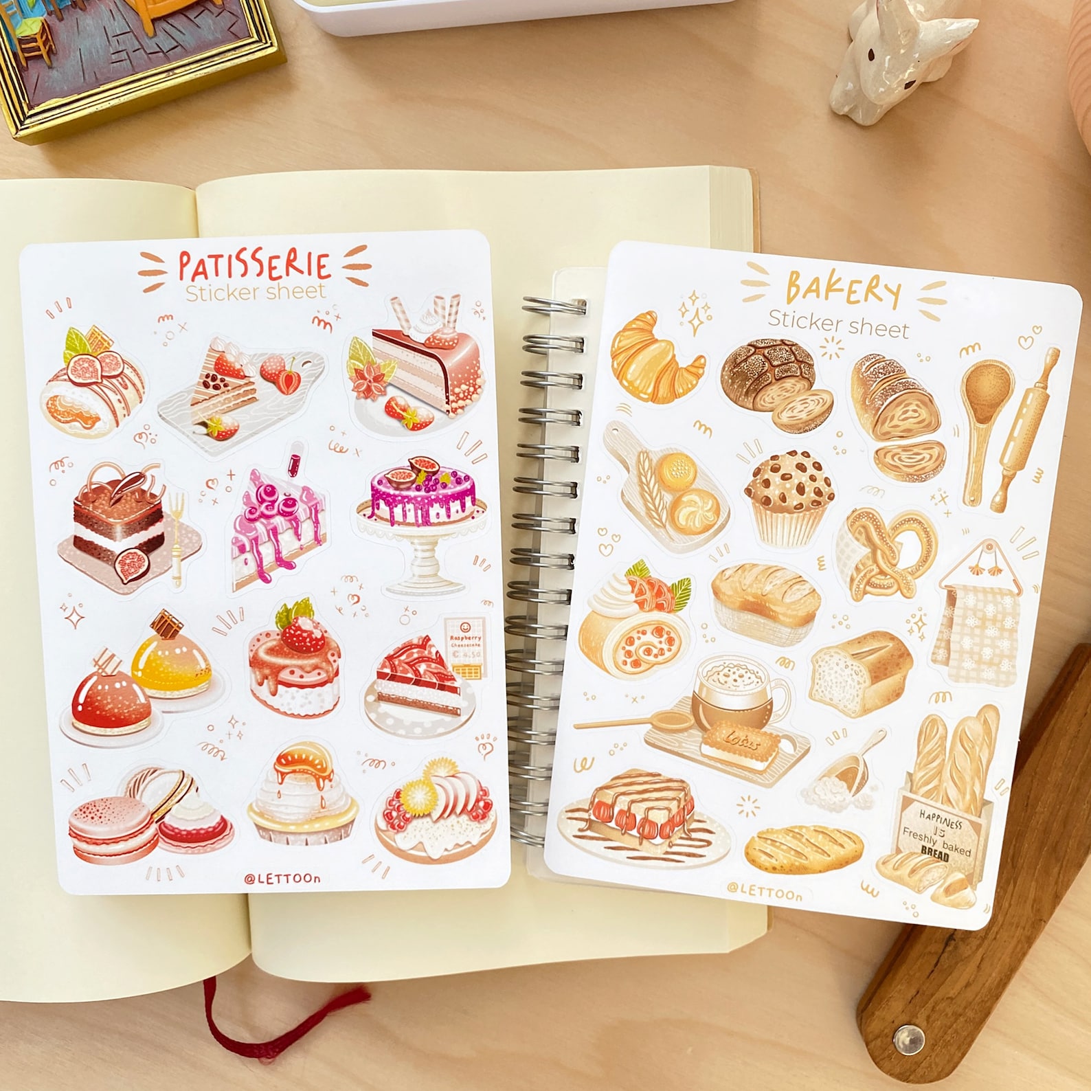 Sticker Sheet Bakery Journal Stickers Planner Stickers - Etsy