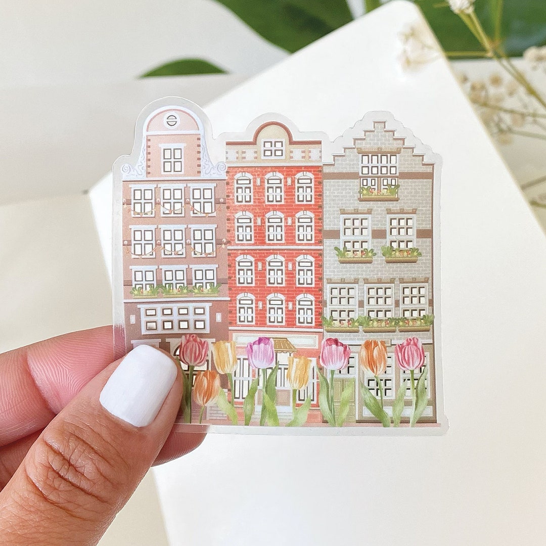 Clear Amsterdam Tulip Sticker Waterproof Netherlands Sticker to ...