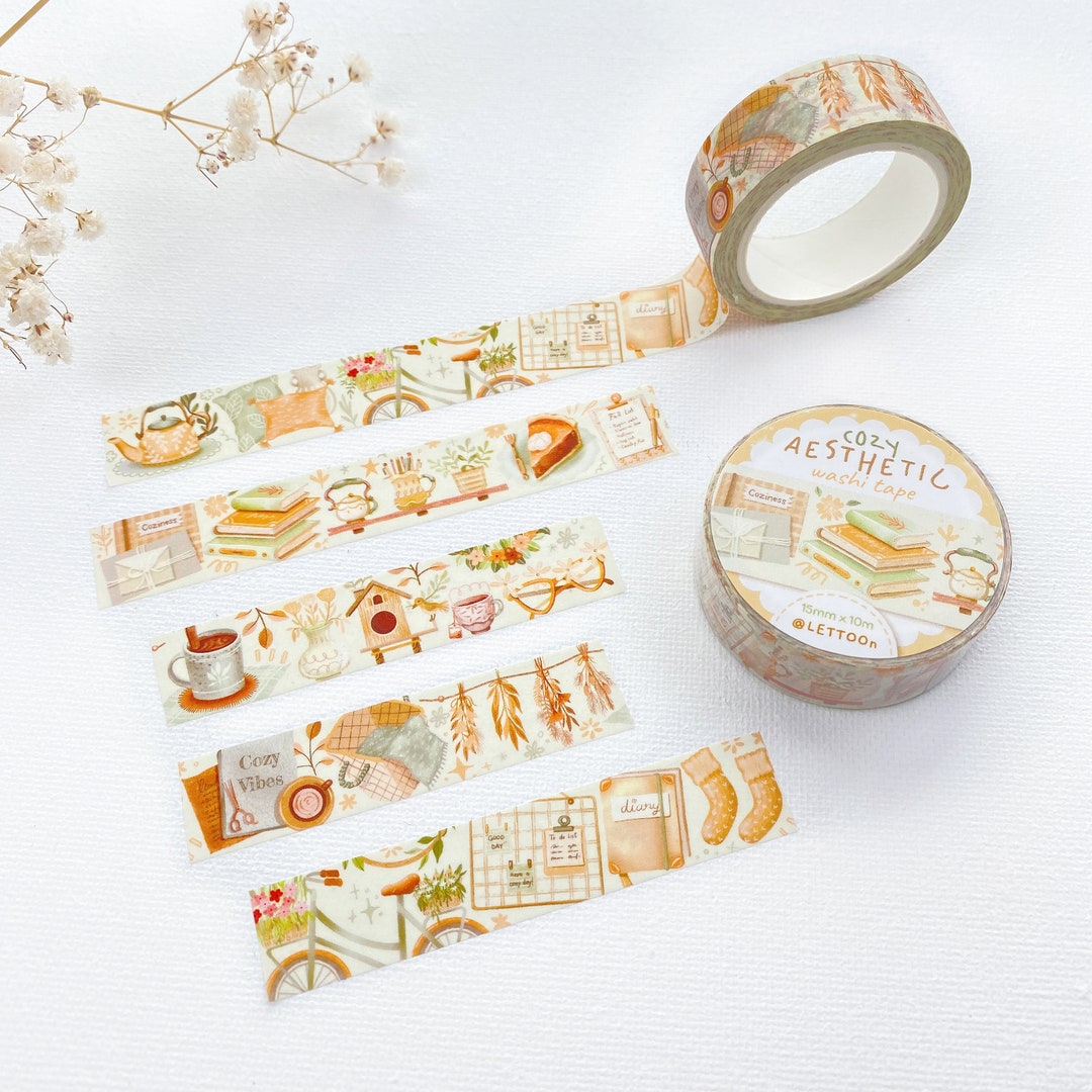 Washi Tape - Cozy Aesthetic | Journal Washi, Warm Decoration, Planner Essentials, Created by ...