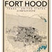 Wall Art Map United States Army Post Fort Hood Texas | Etsy