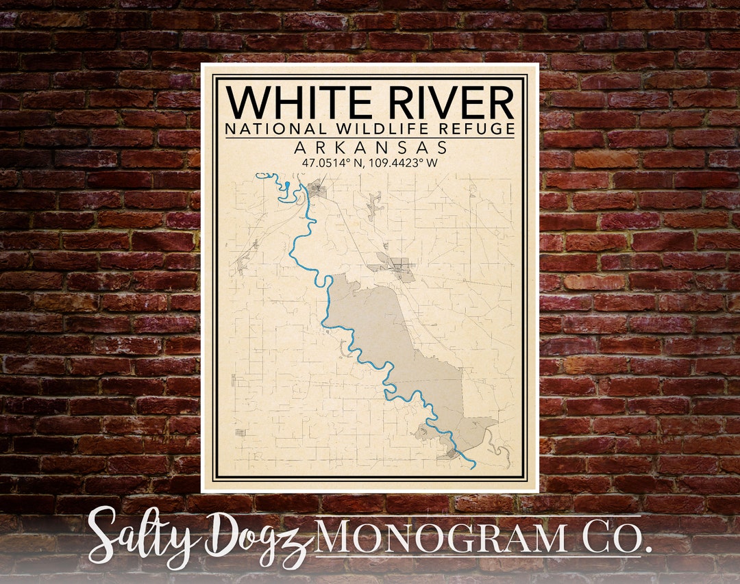 DIGITAL DOWNLOAD 11x14in Print of White River National Refuge, Arkansas ...