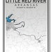 Wall Art Map Print of Little Red River, Arkansas - Etsy