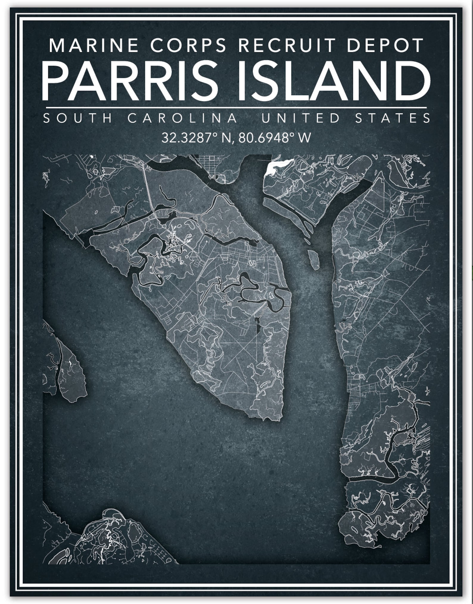 Marine Corps Parris Island Map Marine Corps Parris Island Map