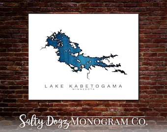 Lake Kabetogama Map - Etsy