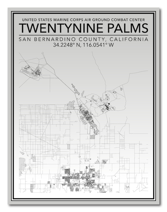 Marine Corps 29 Palms Map