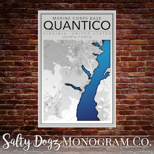 DIGITAL DOWNLOAD 24x36in Print of US Marine Corp Base Quantico ...