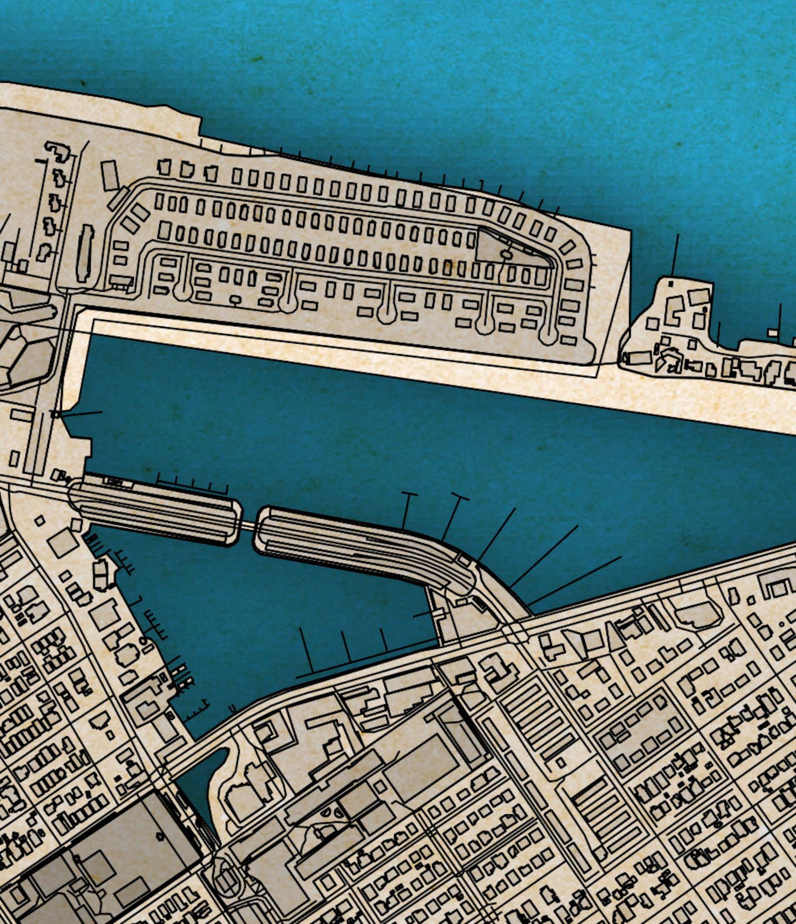 Wall Art Map Key West Florida | Etsy