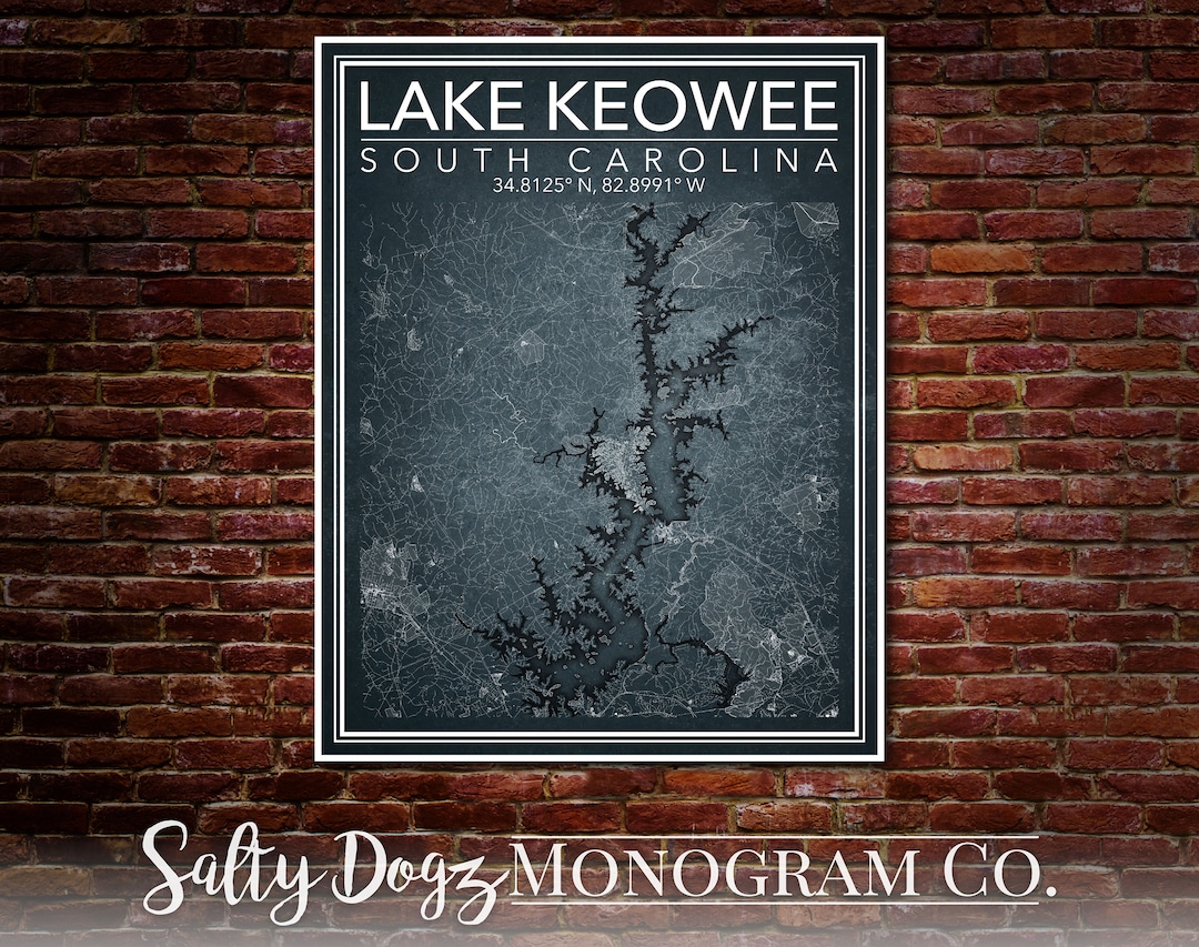 DIGITAL DOWNLOAD 11x14in Print of Lake Keowee, South Carolina! ***3 ...
