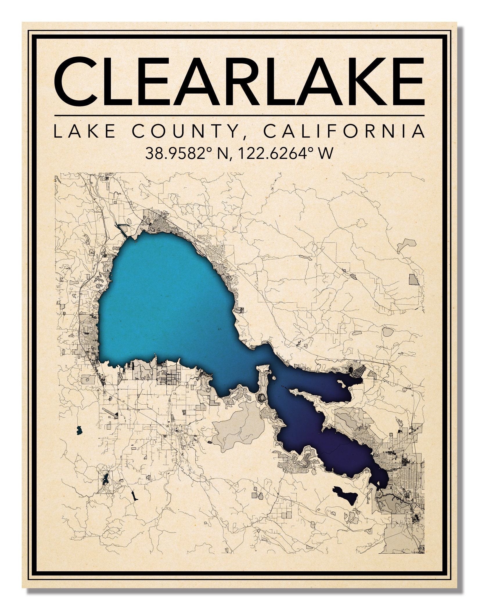 Lake County California Map