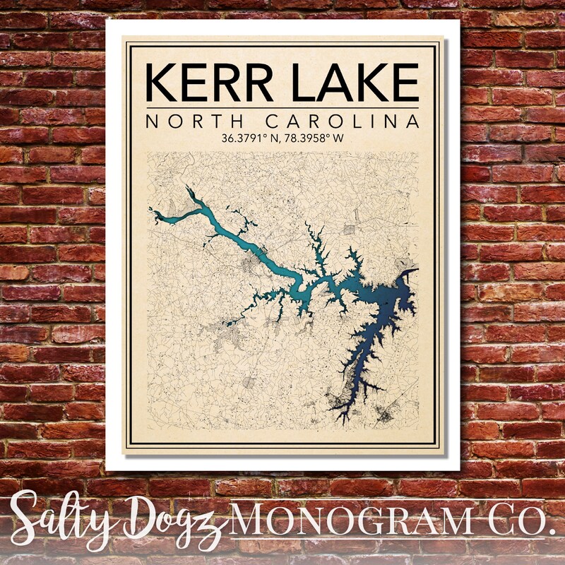 Wood Lake Map - Etsy