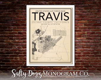 Lackland Air Force Base Map Print - Etsy