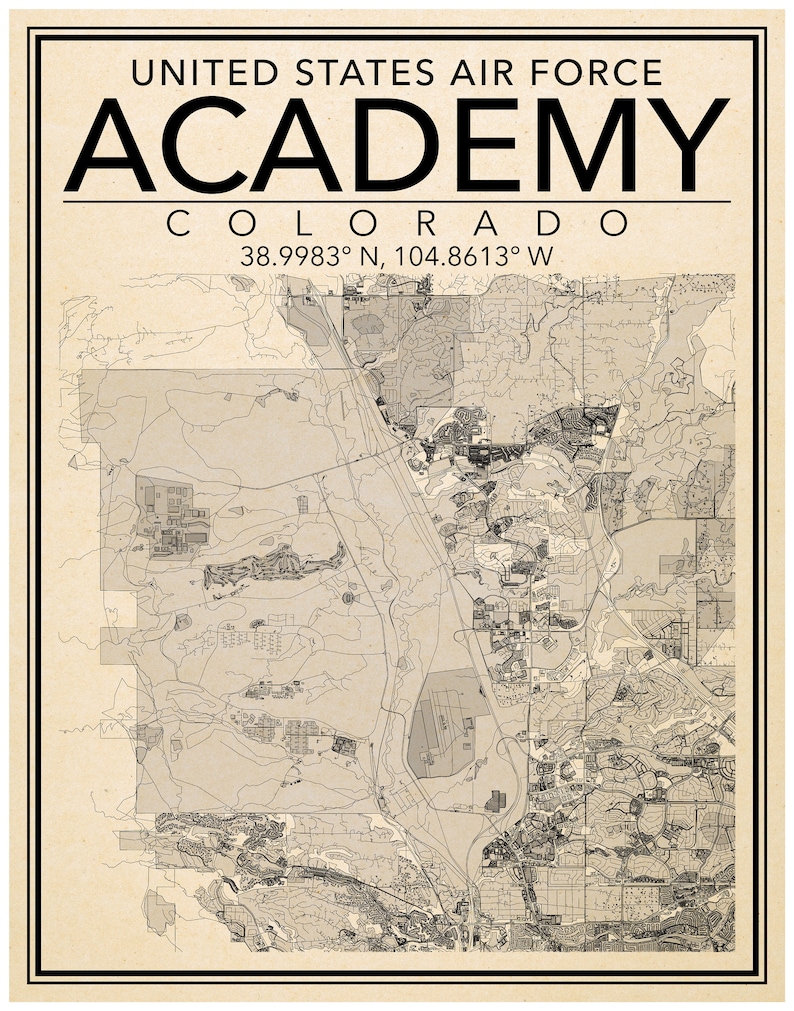 DIGITAL DOWNLOAD 11x14in Print of United States Air Force Academy ...