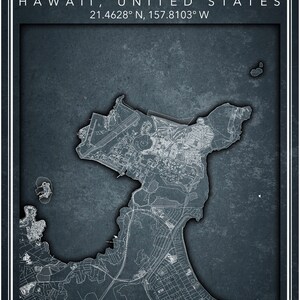 DIGITAL DOWNLOAD 24x36in Print of Marine Corps Air Station Kaneohe Bay ...