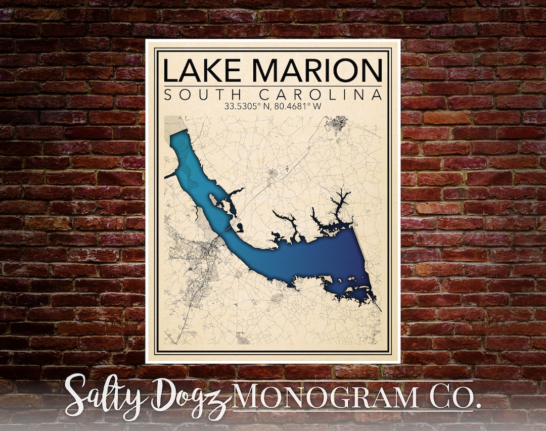 DIGITAL DOWNLOAD 16x20in Print of Lake Marion, South Carolina! ***3 ...