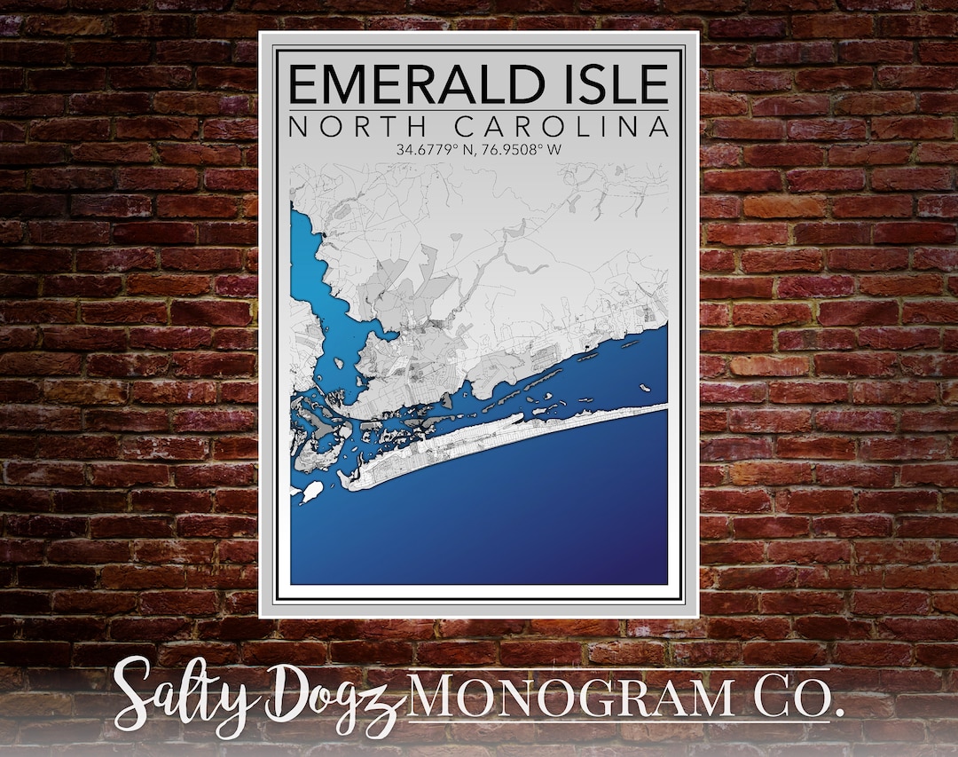 DIGITAL DOWNLOAD 18x24in Print of Emerald Isle, North Carolina! ***3 ...