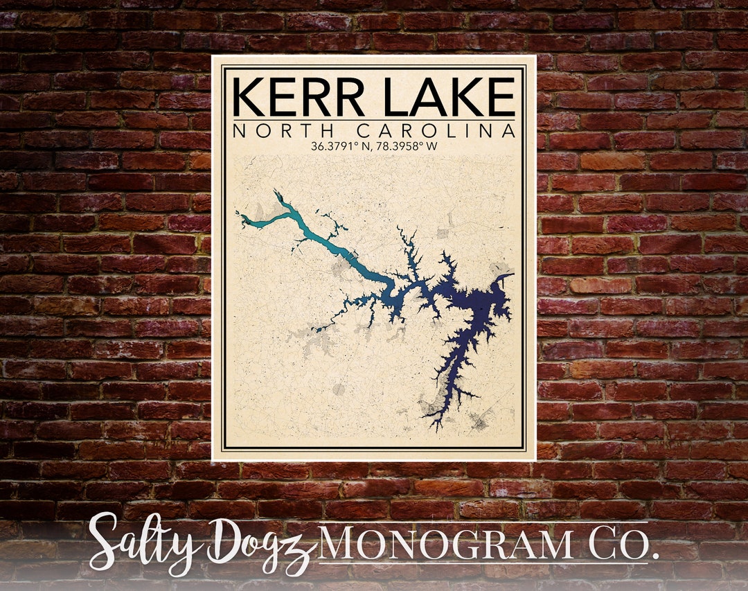 DIGITAL DOWNLOAD 16x20in Print of Kerr Lake, North Carolina! ***3 ...